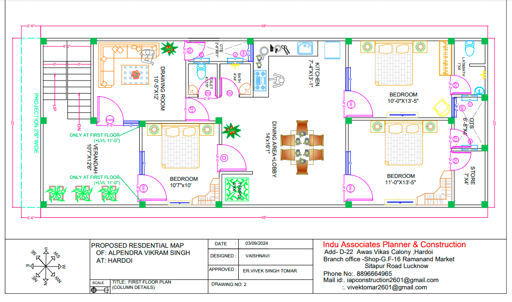 3D Floor Plan Services in Lucknow | House Naksha Designer